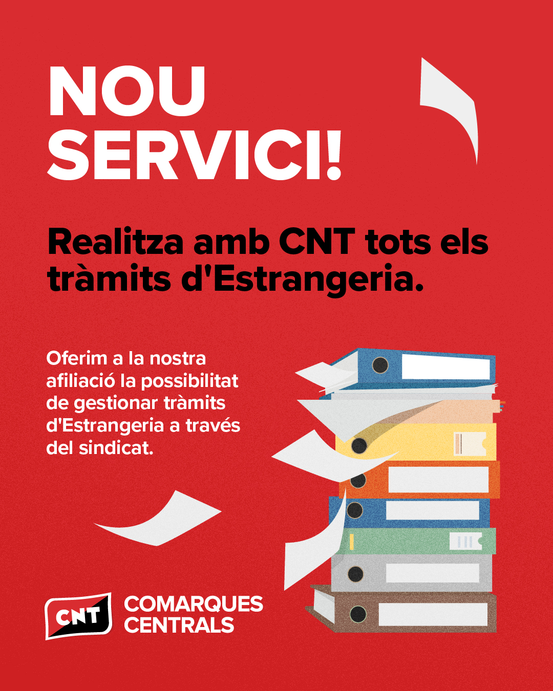 CNT oferix nous servicis jurídics d’estrangeria inclosos els tràmits de ...